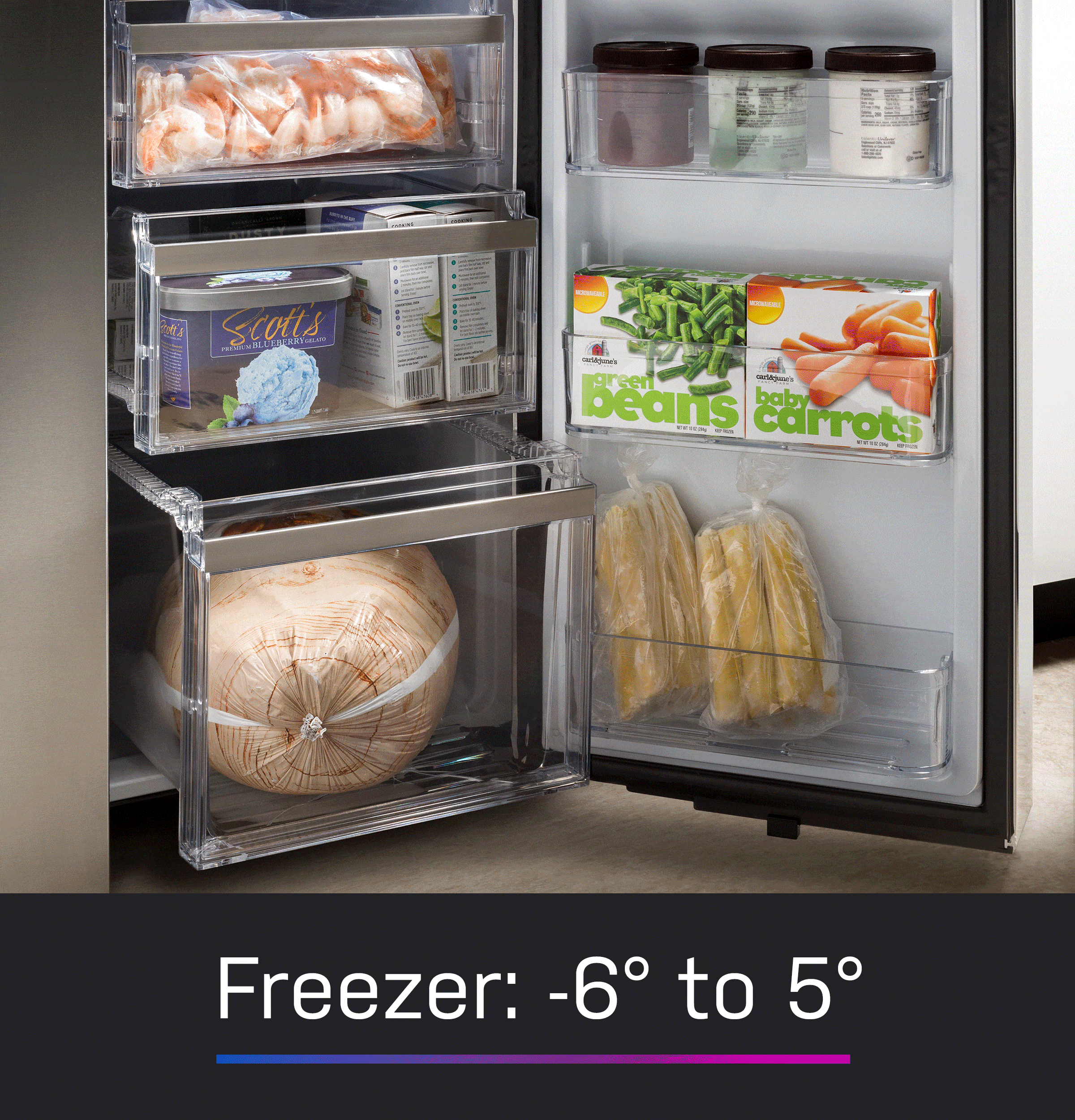 GE Profile ENERGY STAR 28. 4 Cu. Ft. Quad-Door Refrigerator with Dual ...